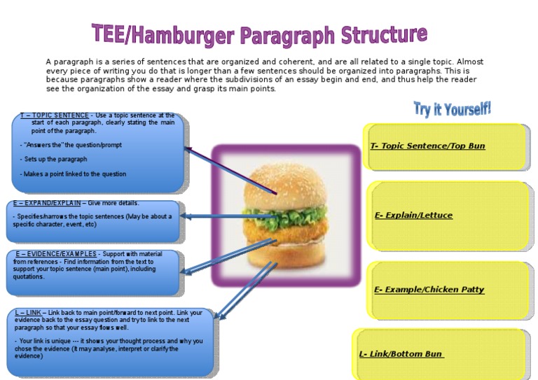 TEE Topic Sentence Structure | PDF | Essays | Paragraph