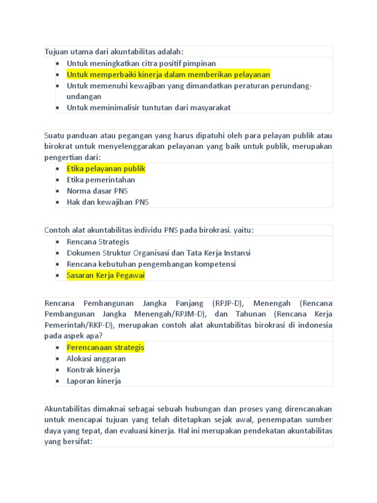Soal Evaluasi Gabungan | PDF