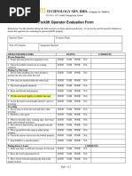 Forklift Operator Evaluation Form | PDF | Forklift | Transport