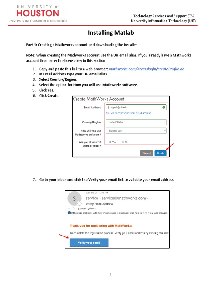 Installing Matlab: Part 1: Creating A Mathworks Account and Downloading ...