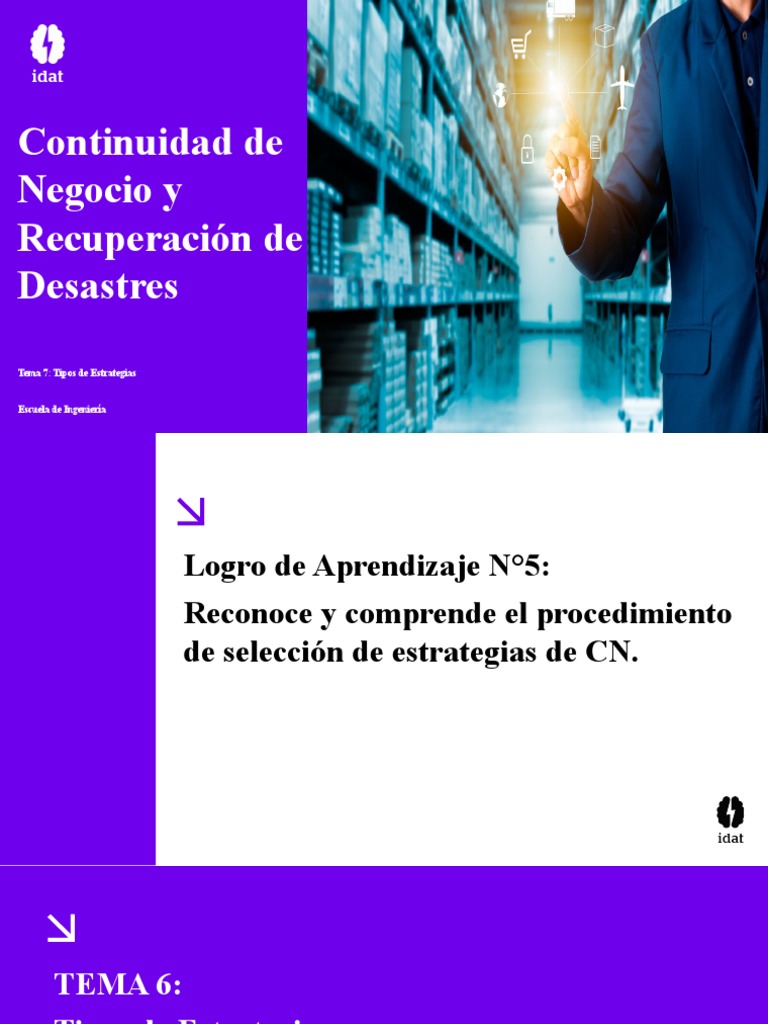 07 - Continuidad de Negocio y Recuperación de Desastres | PDF ...