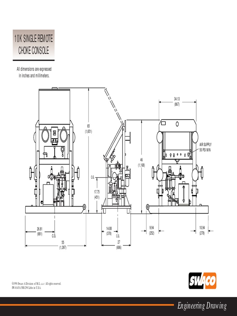 10K Single Choke Console Drawing | PDF
