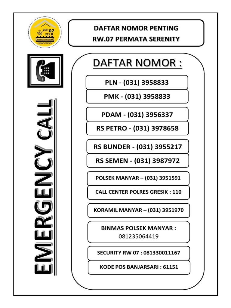 Nomor Penting | PDF