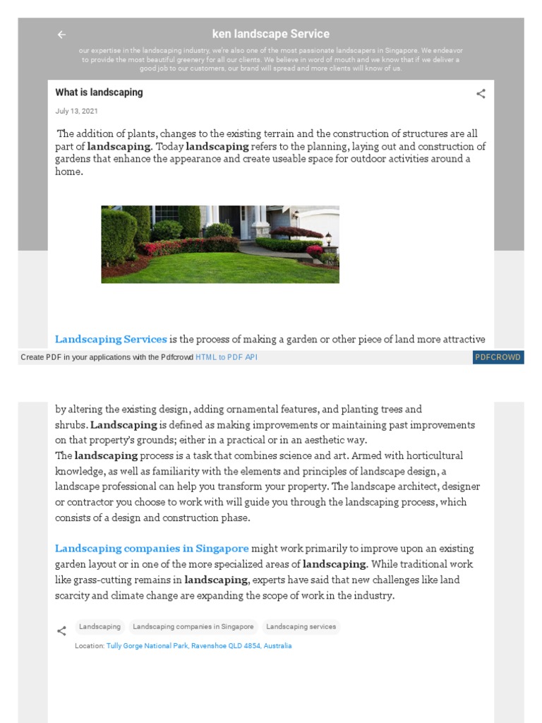 Ken Landscape Service | PDF | Art