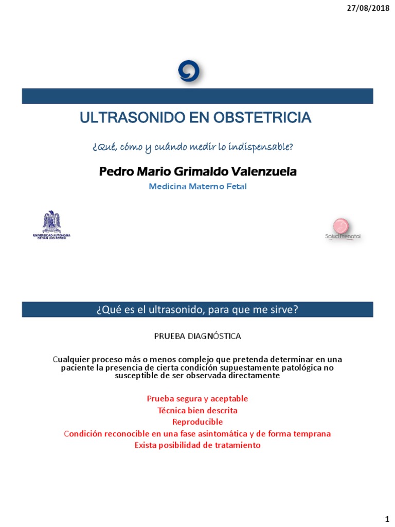 Ultrasonido en Obstetricia Enarm 2018 | PDF | El embarazo | Ultrasonido