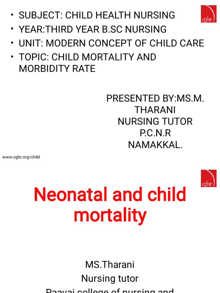 'Child Mortality and Morbidity | PDF | Child Mortality | Mortality Rate