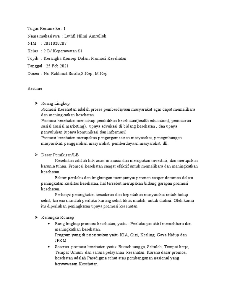 Luthfi Hilmi A (207) - Resume 1 PPK 25feb2021 | PDF
