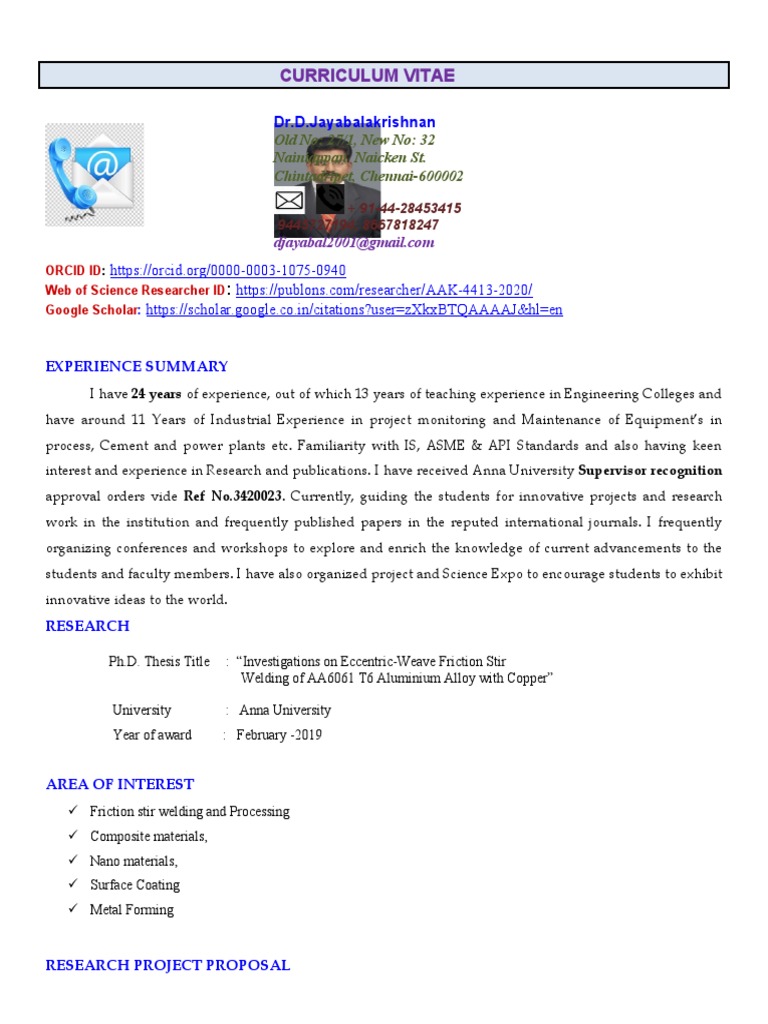 Curriculum Vitae JB Final 28.10.2020 | PDF | Engineering | Welding