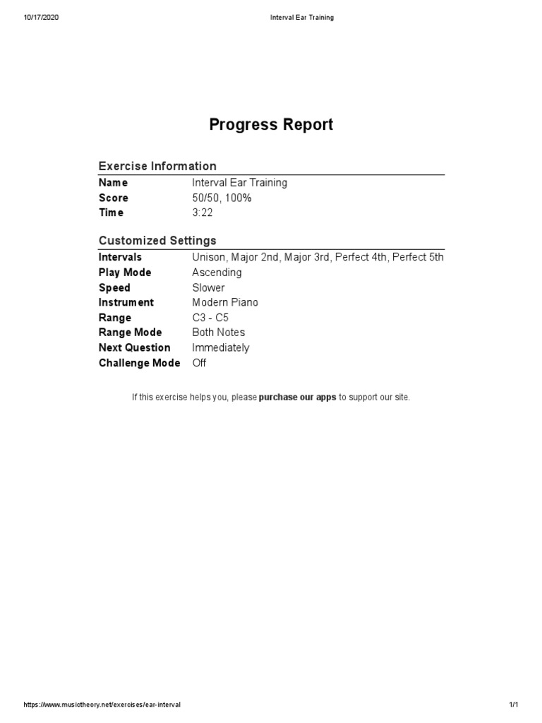 Interval Ear Training | PDF