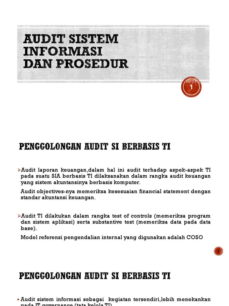 P5 - 6 - Audit SI Dan Prosedurnya | PDF