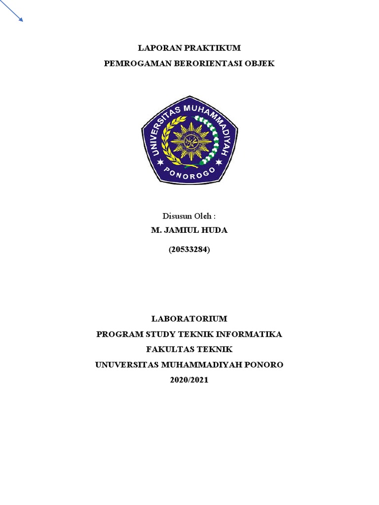 Laporan Praktikum PBO | PDF | Komputer
