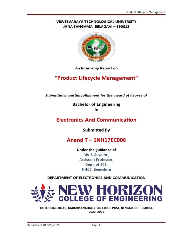 PLM Report on Product Lifecycle Management at Capgemini | PDF | Product ...