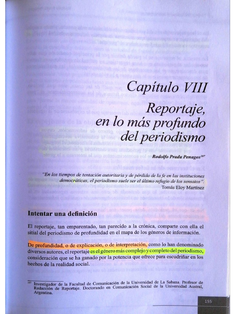 El Reportaje Rodolfo Prada | PDF