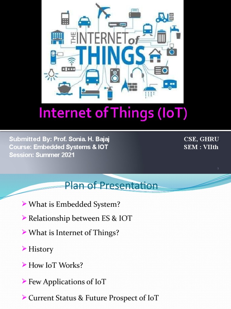 Unit 1-Esiot | PDF | Internet Of Things | Embedded System