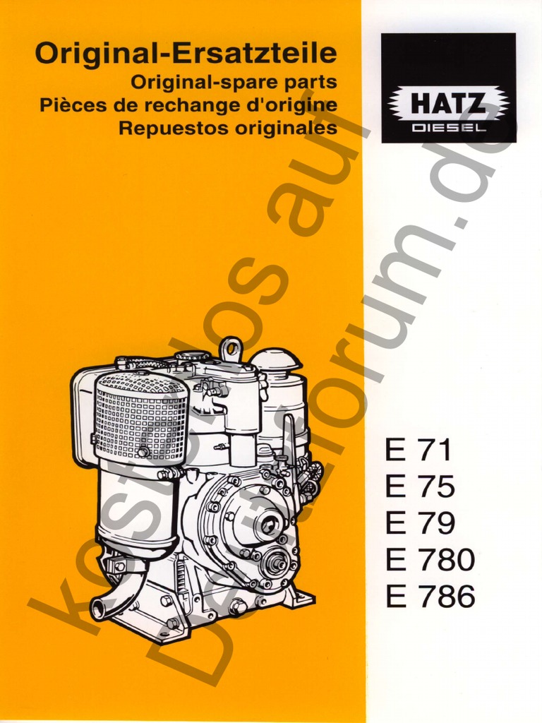 Hatz E75 Ersatzteilliste | PDF