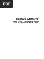 Design of Well Foundation | PDF | Bending | Friction