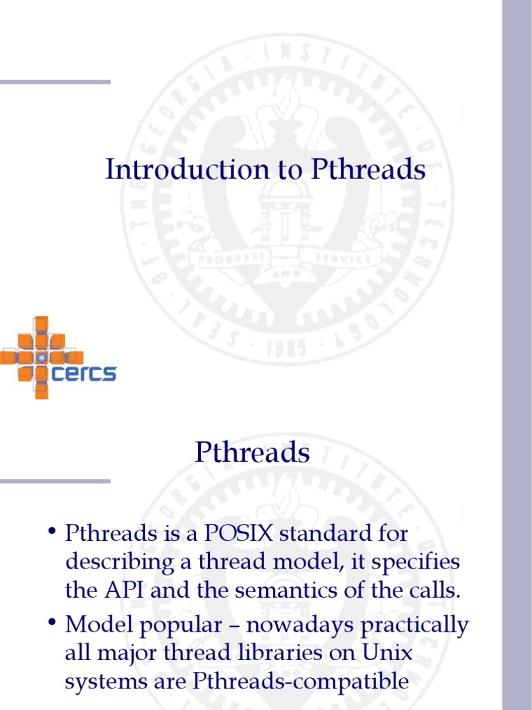 Introduction To Pthreads | PDF | Scope (Computer Science) | Thread (Computing)