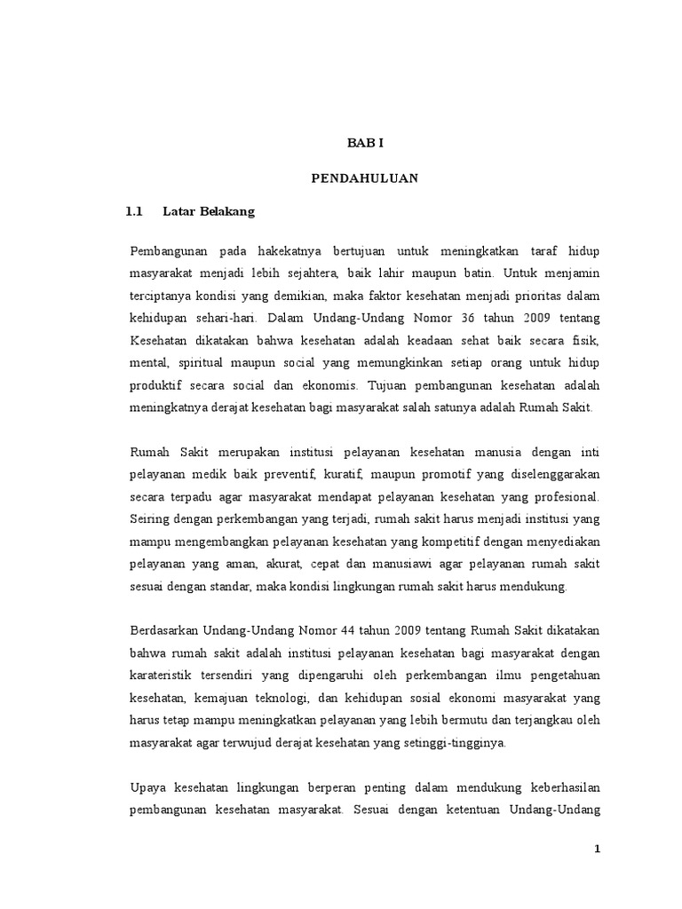 Kesehatan Lingkungan di RS Insan Permata | PDF