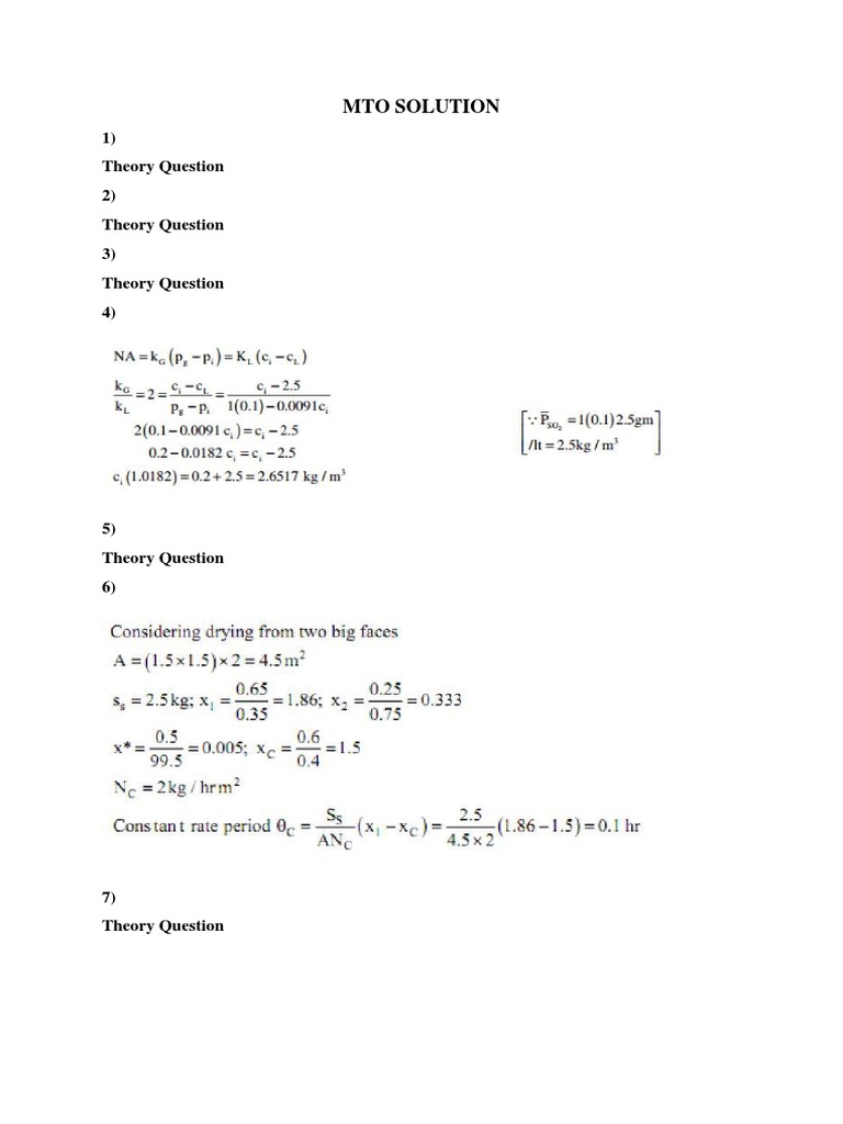 Mto Solution: 1) Theory Question 2) Theory Question 3) Theory Question ...