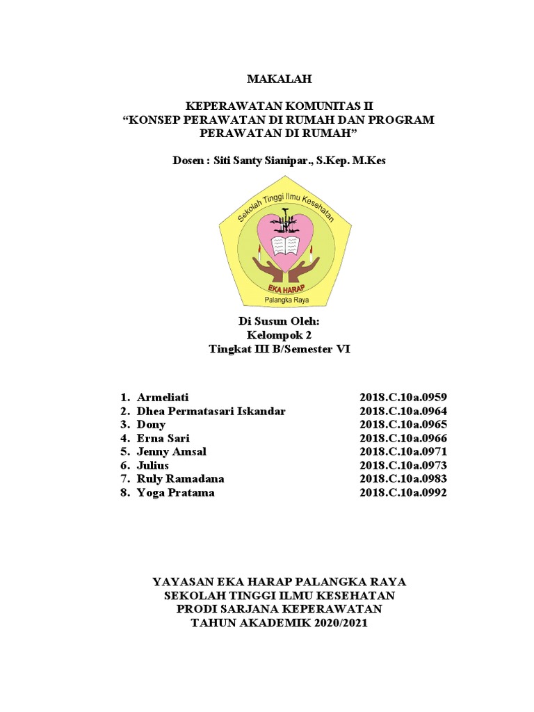 Makalah Kel.2 Konsep Perawatan Dirumah Dan Program Home Care | PDF