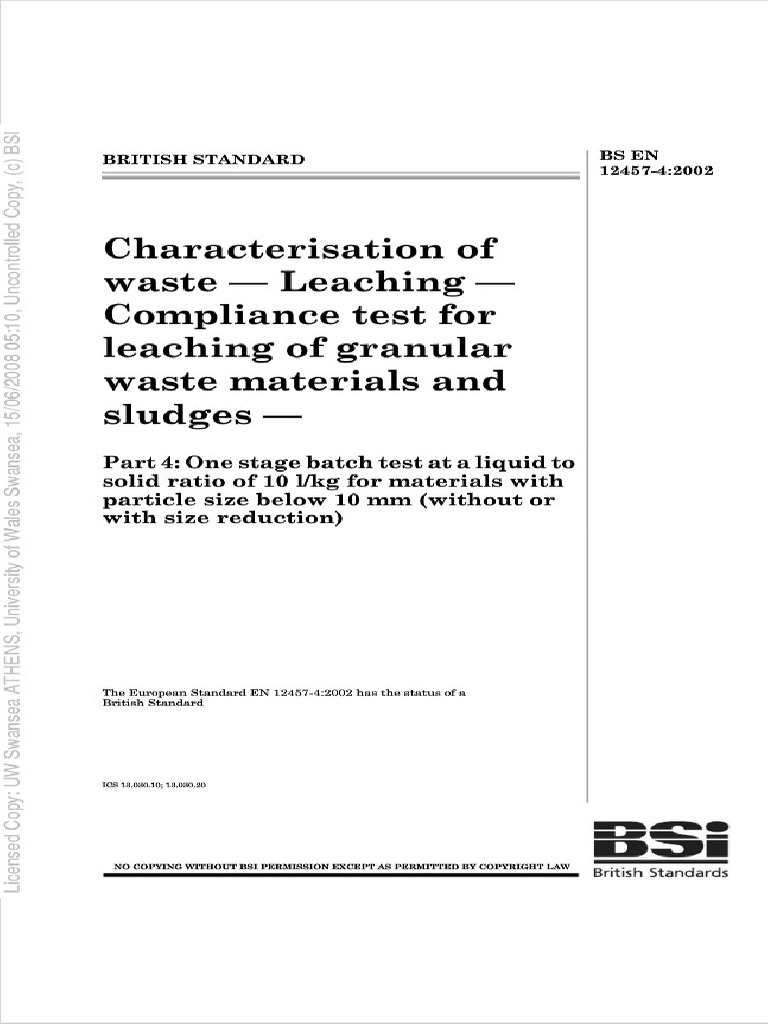 En 12457-4 2002 | PDF