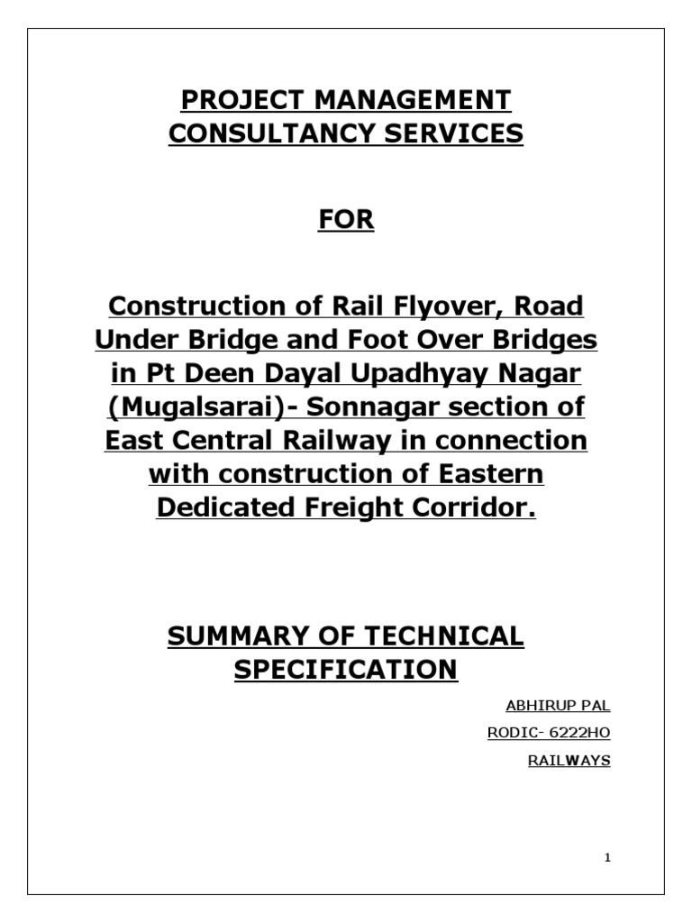Technical Specifications for Bridge Construction | PDF | Deep ...
