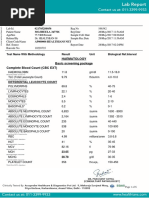 CBC Test Report Format Example Sample Template Drlogy Lab Report | PDF ...