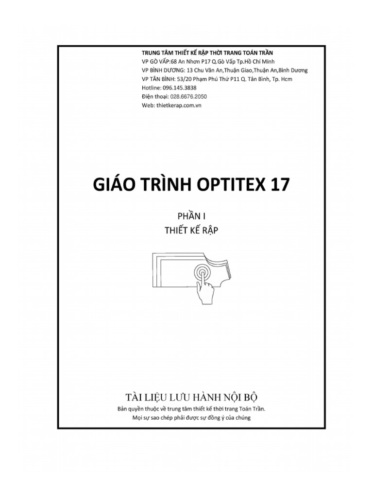 Giáo Trình Optitex 17-2018 | PDF