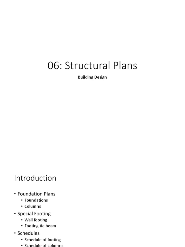 Structural Plans | PDF | Foundation (Engineering) | Structural Engineering