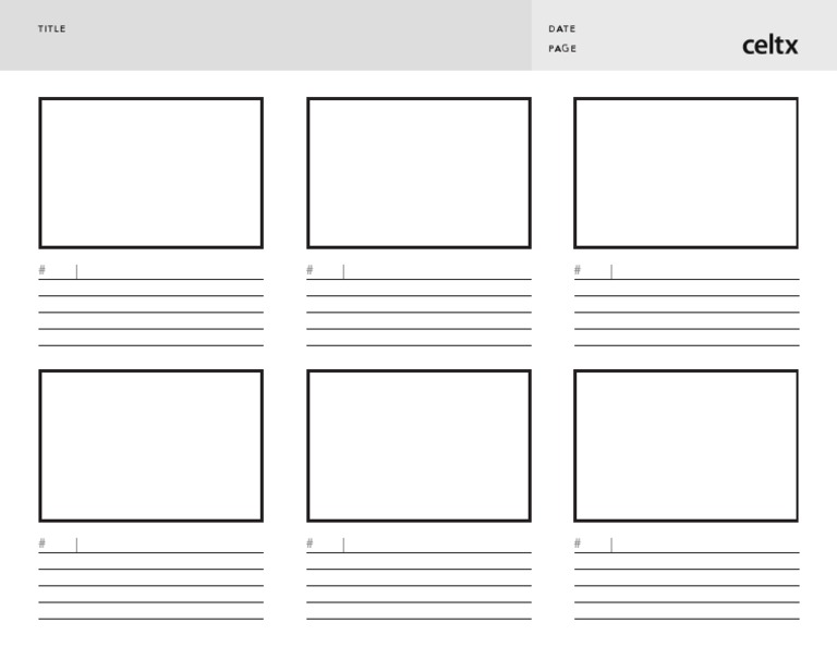 Celtx Storyboard Template | PDF