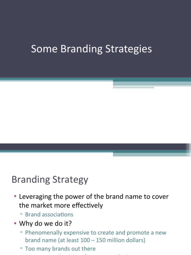 Branding Strategies | PDF | Brand | Business Economics