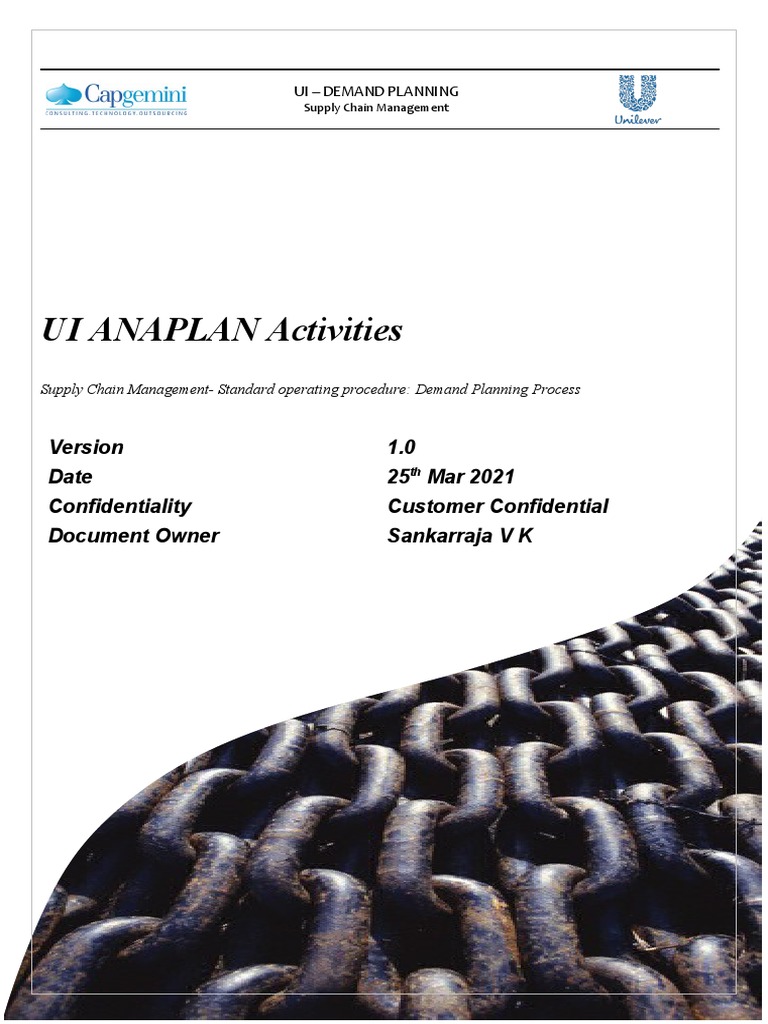 Anaplan Demand Planning Process Guide | PDF | Supply Chain Management ...