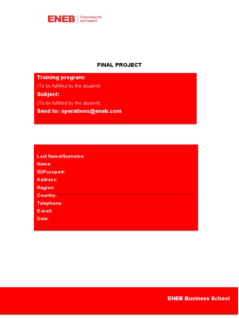 Final Project Submission Guidelines | PDF | Bibliography | Evaluation