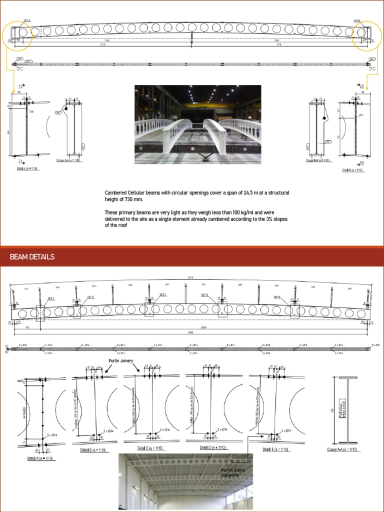 Castellated Beam | PDF | Roof | Column