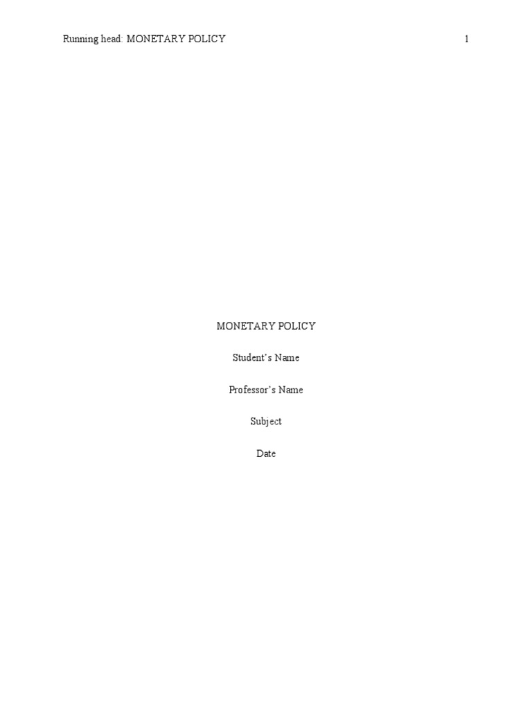 Monetary Policy Tools | PDF | Federal Reserve | Monetary Policy