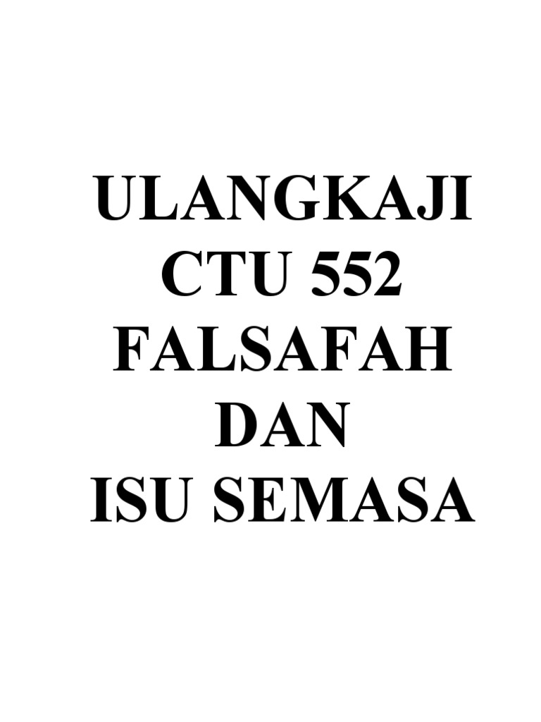 Revision Ctu552 (Ujian Akhir) | PDF