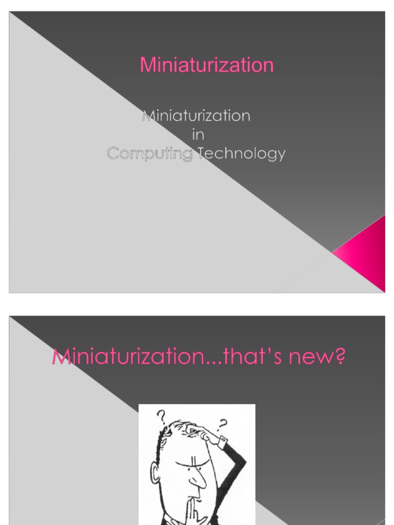Miniaturization | PDF | Integrated Circuit | Electronic Circuits