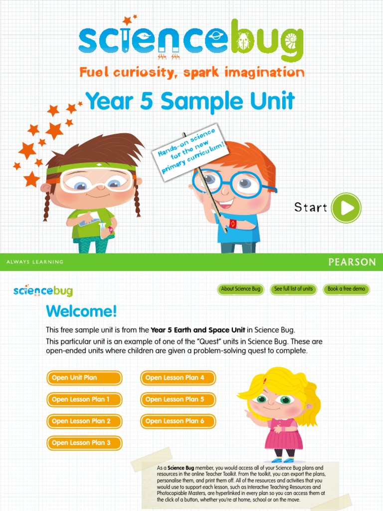 Science Bug Year 5 Earth and Space Free Unit | PDF | Egg | Learning