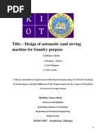 Design and Fabrication of Teff Seiving Machine | PDF