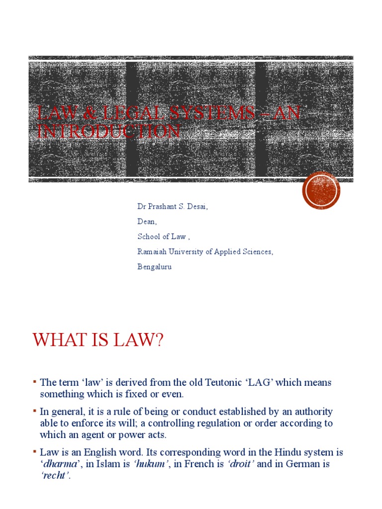 Introduction To Law & Legal System | PDF | Mediation | Alternative ...