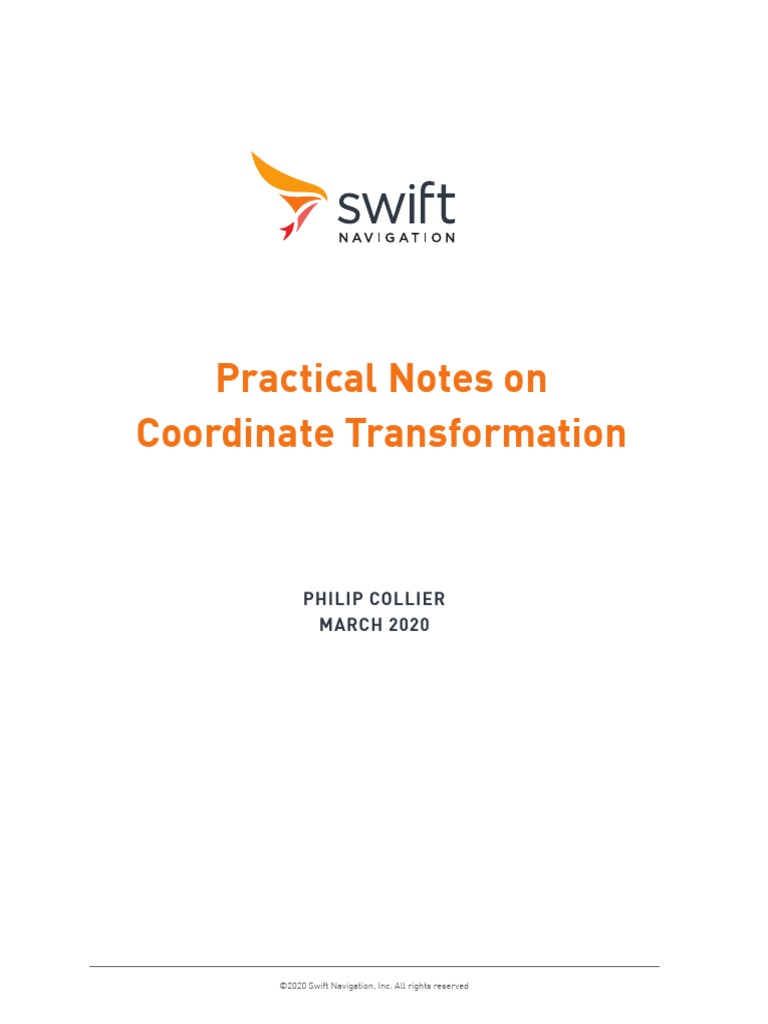 Datum Transformation March 2020 | PDF | Geodesy | Latitude