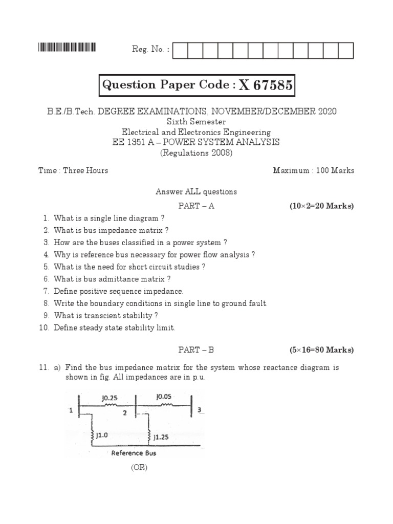 Question Paper Code Reg No Pdf Electrical Impedance Metrology