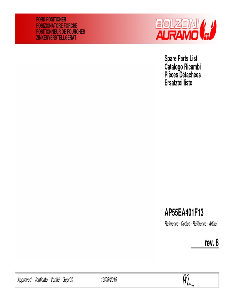 Spare Parts List-Ap55 Ea401f13 v8 | PDF