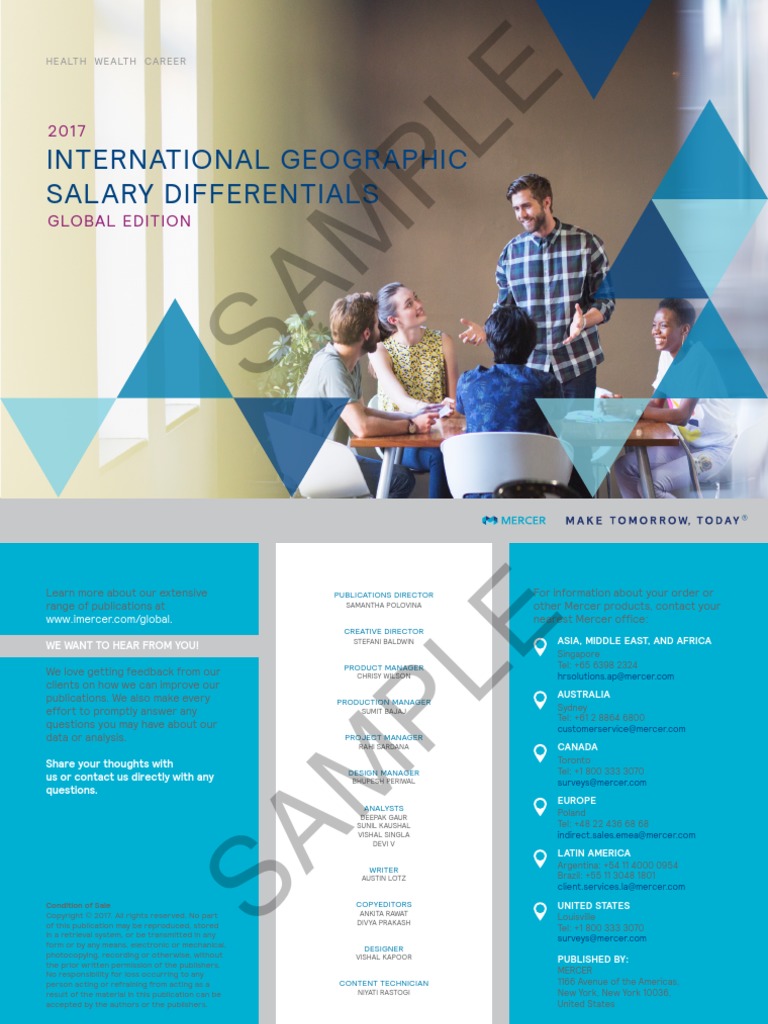 Sample: International Geographic Salary Differentials | PDF | Cost Of ...