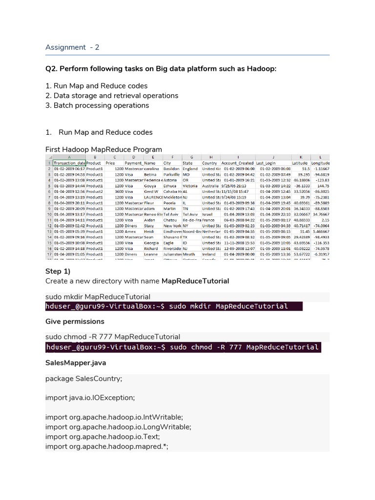 Big Data - ASSIGNMENT 2 | PDF | Apache Hadoop | Parameter (Computer Programming)