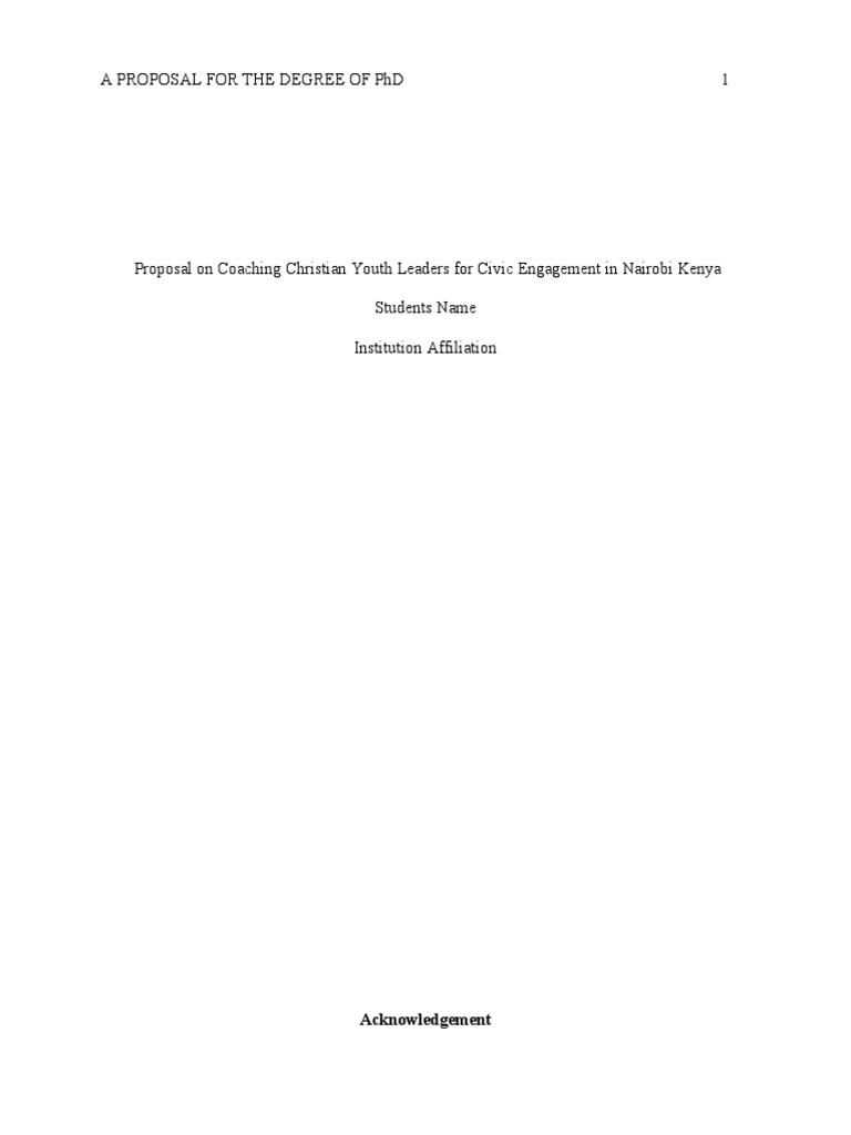 Research Proposal. FINAL REVISON | PDF | Mentorship | Civic Engagement
