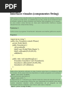 Uso de JOptionPane en Java Swing | PDF | Programación de computadoras ...