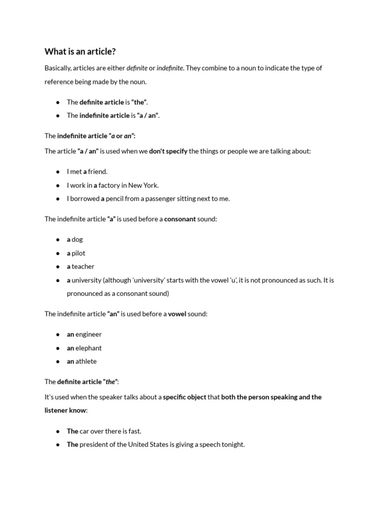 What Is An Article PDF Morphology Language Mechanics