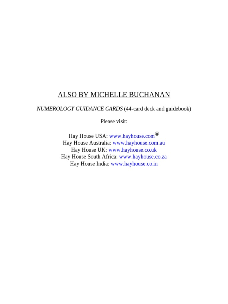 The Numerology Guidebook - Michelle Buchanan - p0004 | PDF
