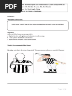 Badminton Faults and Fouls Explained | PDF | Ball Games | Athletic Sports